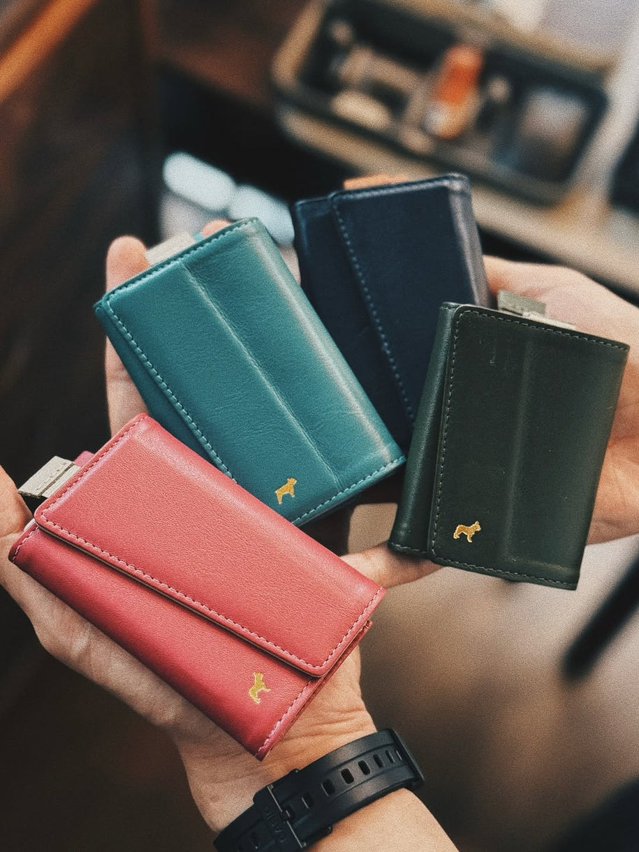 THE FRENCHIE CO. - Speed Wallet - Black-Tan – Heima